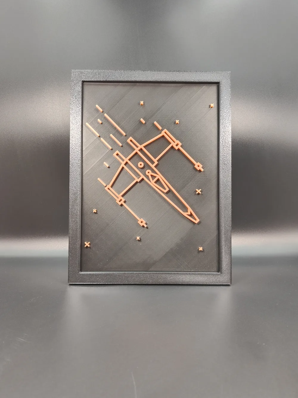 Star Wars Neon Line Art - X-Wing by The Crafty Maker - MakerWorld