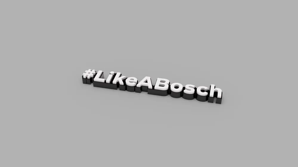 Like a Bosch Logo design by Fica-te Bem - MakerWorld