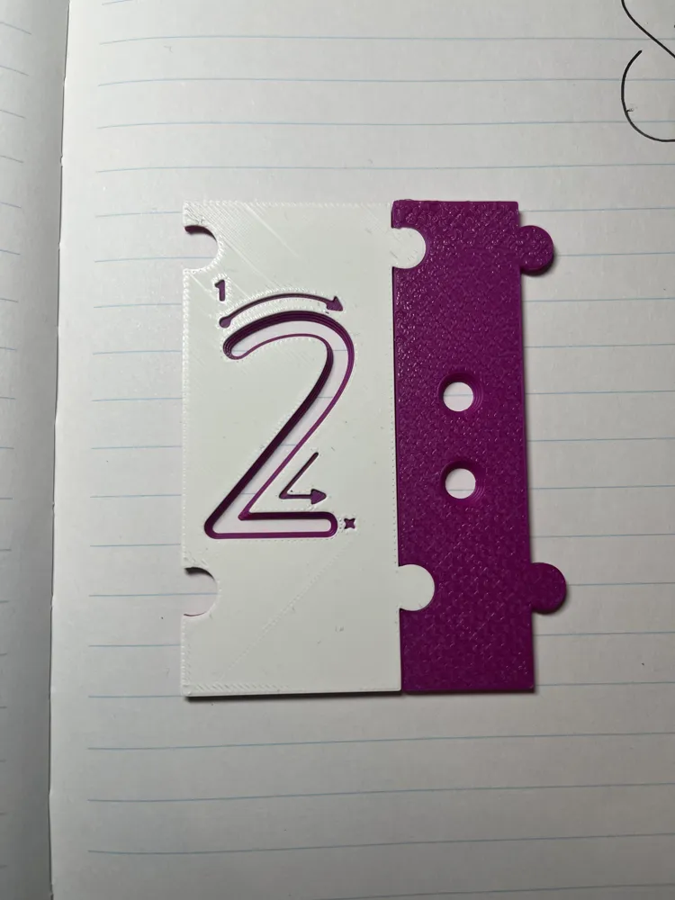 Numeral and dot math puzzle stencils by (un)productive printer ...