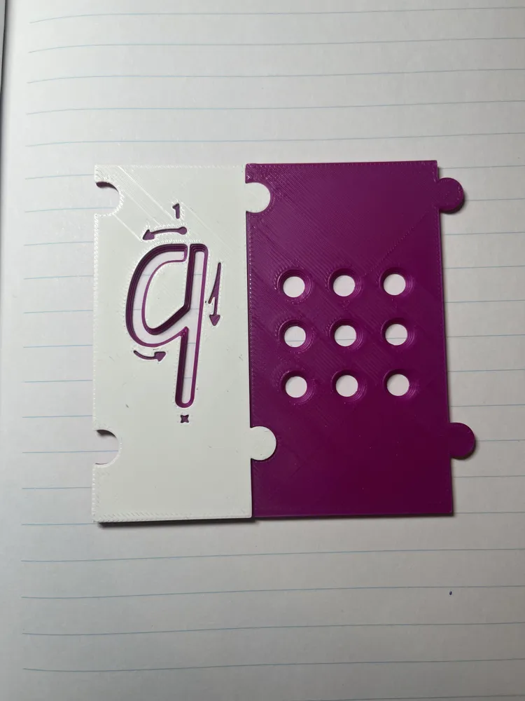 Numeral and dot math puzzle stencils by (un)productive printer ...