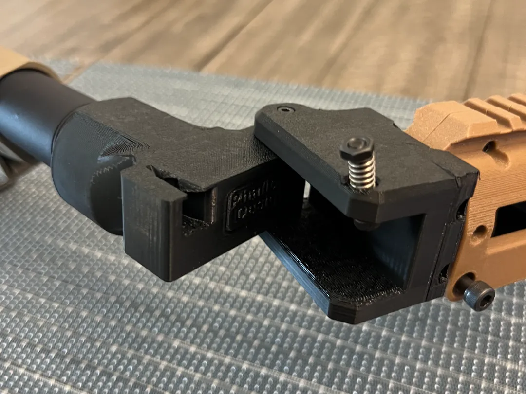 Folding Brace Adapter - Picatinny to Buffer Tube - Free 3D Print Model ...