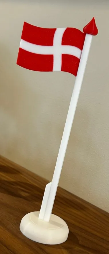 DK Danish Flag Pole - Dannebrog - Free 3D Print Model - MakerWorld