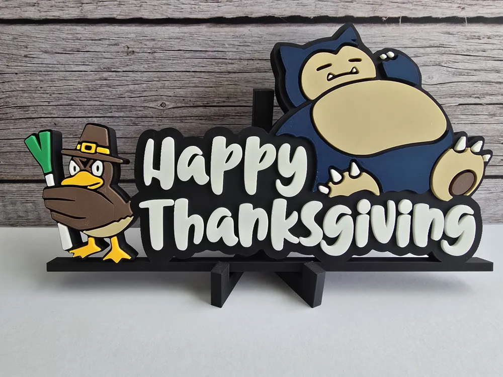 Happy Thanksgiving - Pokemon - Free 3D Print Model - MakerWorld