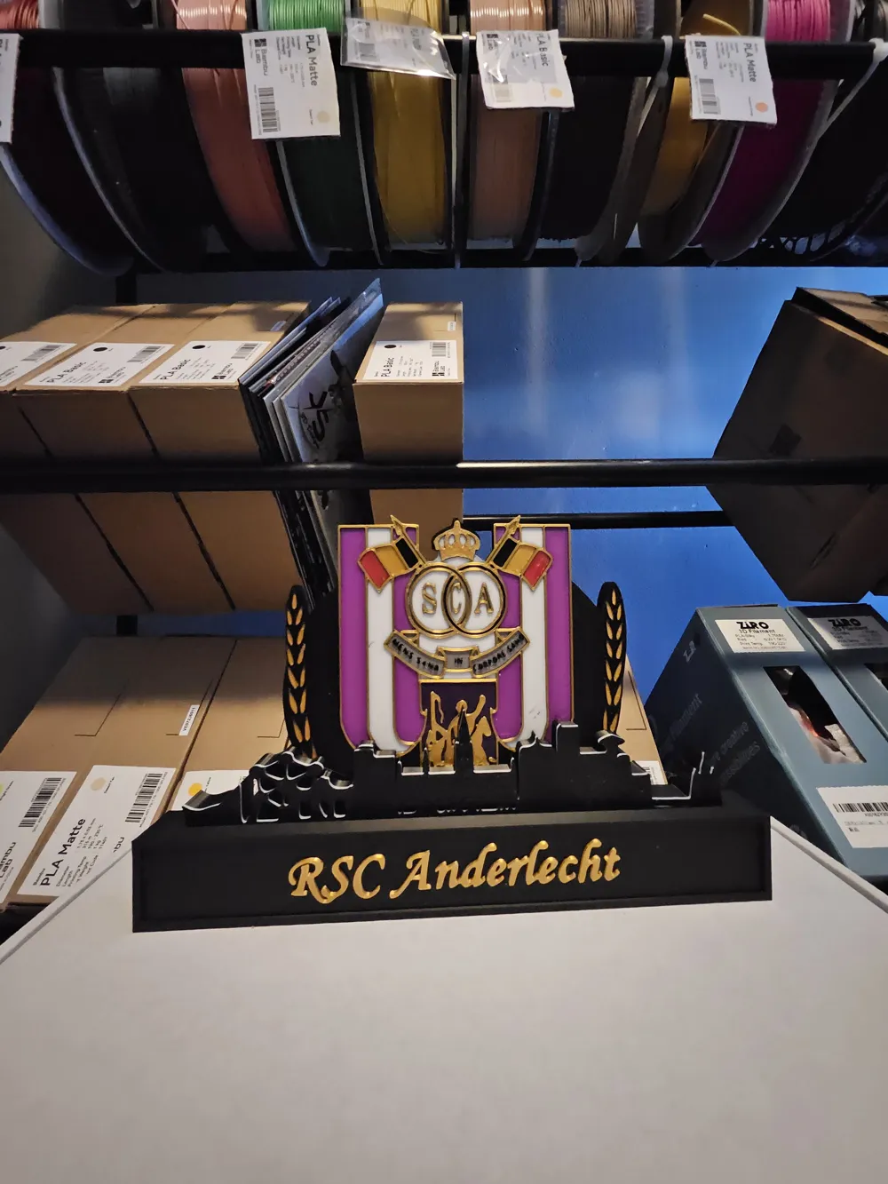 RSC Anderlecht with the Antwerp skyline, Belgian Pro League - Free 3D ...