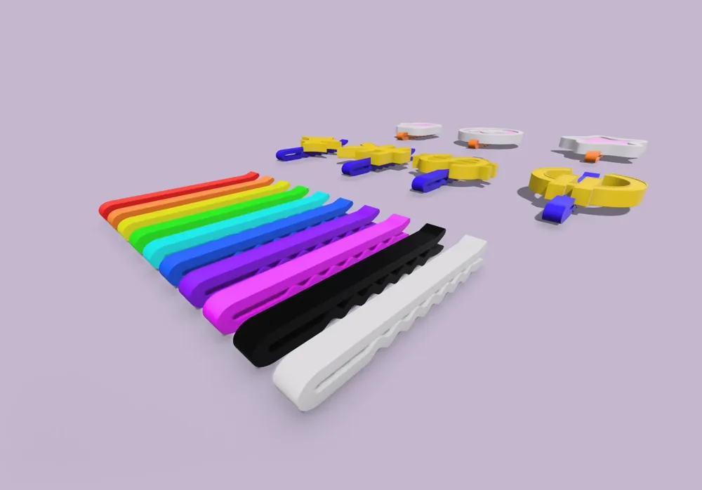 【Must-have for Street Vendors】Small Money Hair Clips/One-Click Triple ...