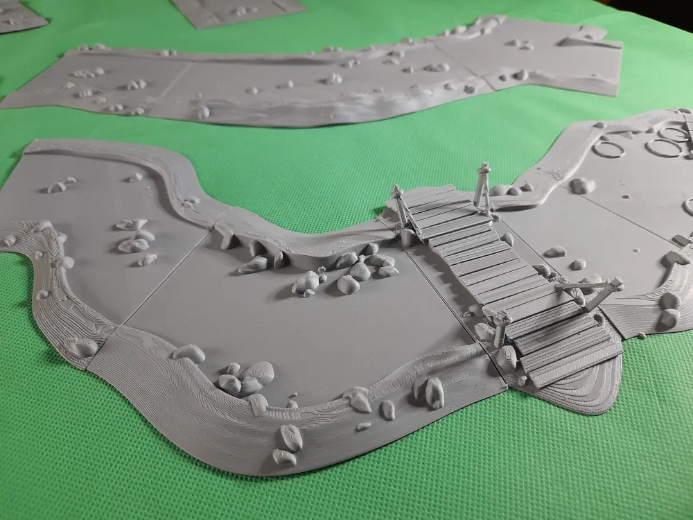 Modular Wargaming Terrain, Narrow Bridge by The Terrain Atelier ...