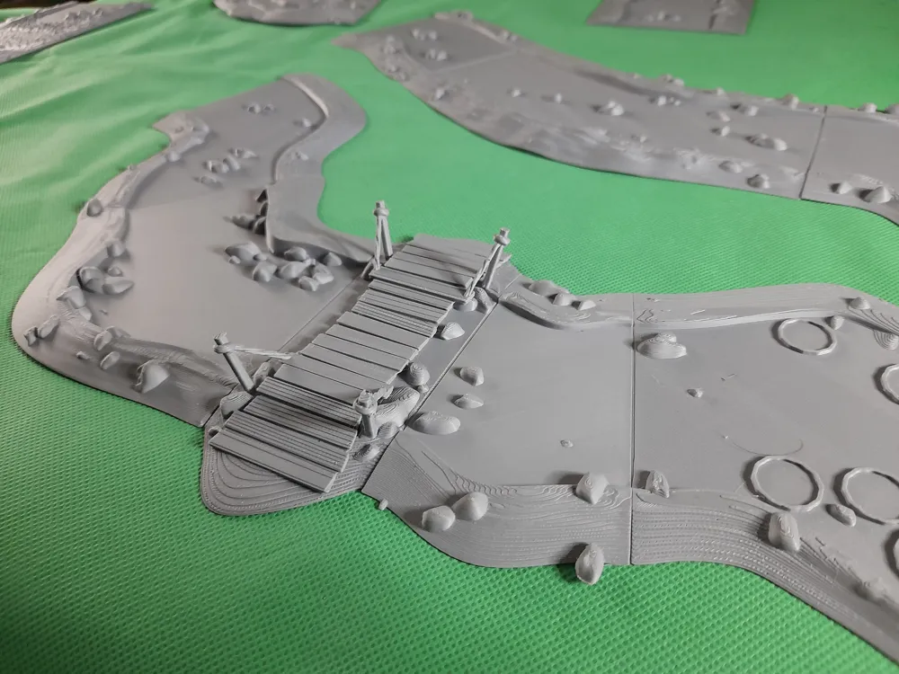 Modular Wargaming Terrain, Narrow Bridge by The Terrain Atelier ...
