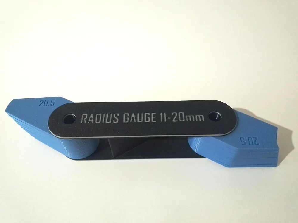 Radius Gauge 1-10mm and 11-20mm, 0.5mm increments by Rade MakerWorld ...