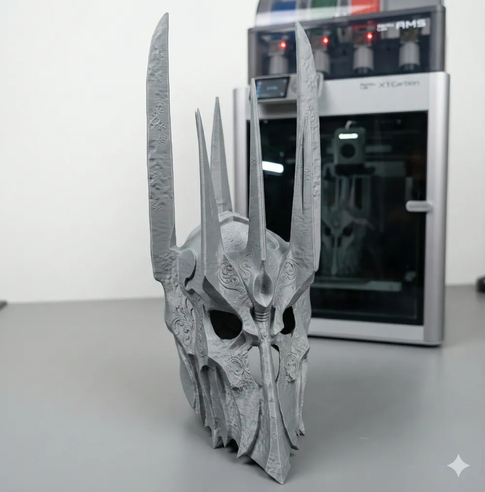 Sauron's Helmet - Free 3D Print Model - MakerWorld