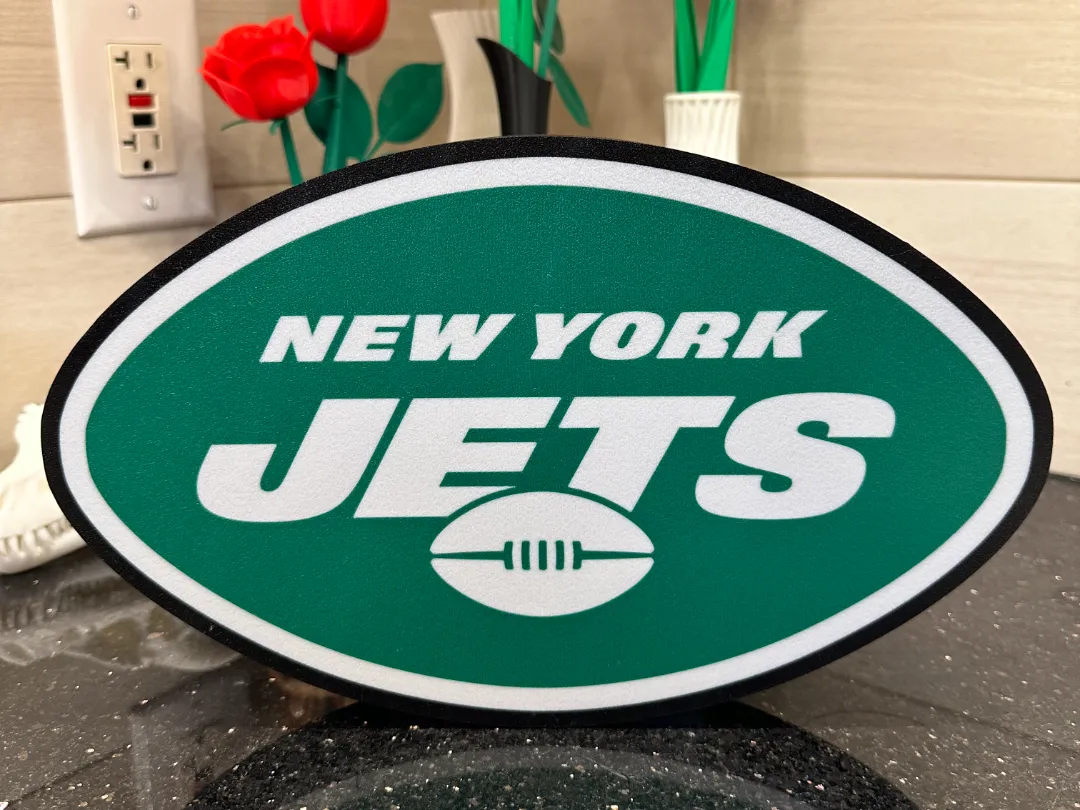 New York Jets light box with stand - Free 3D Print Model - MakerWorld