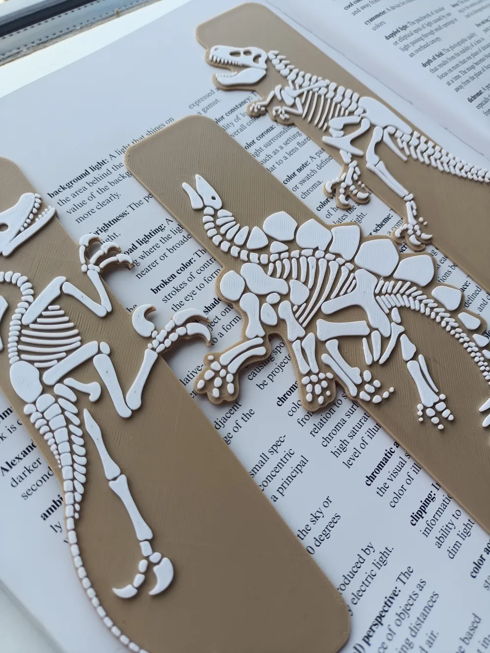Dinosaurs fossils - Bookmarks set - Free 3D Print Model - MakerWorld