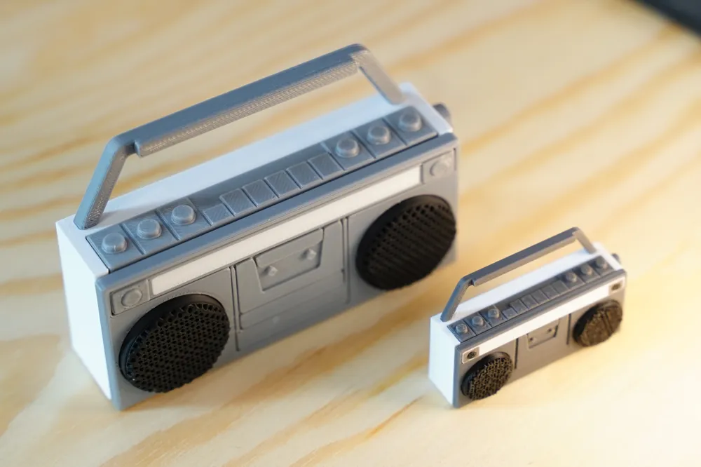 Retro Mini Boombox for Miniature Dollhouse by Printed a mini MakerWorld ...