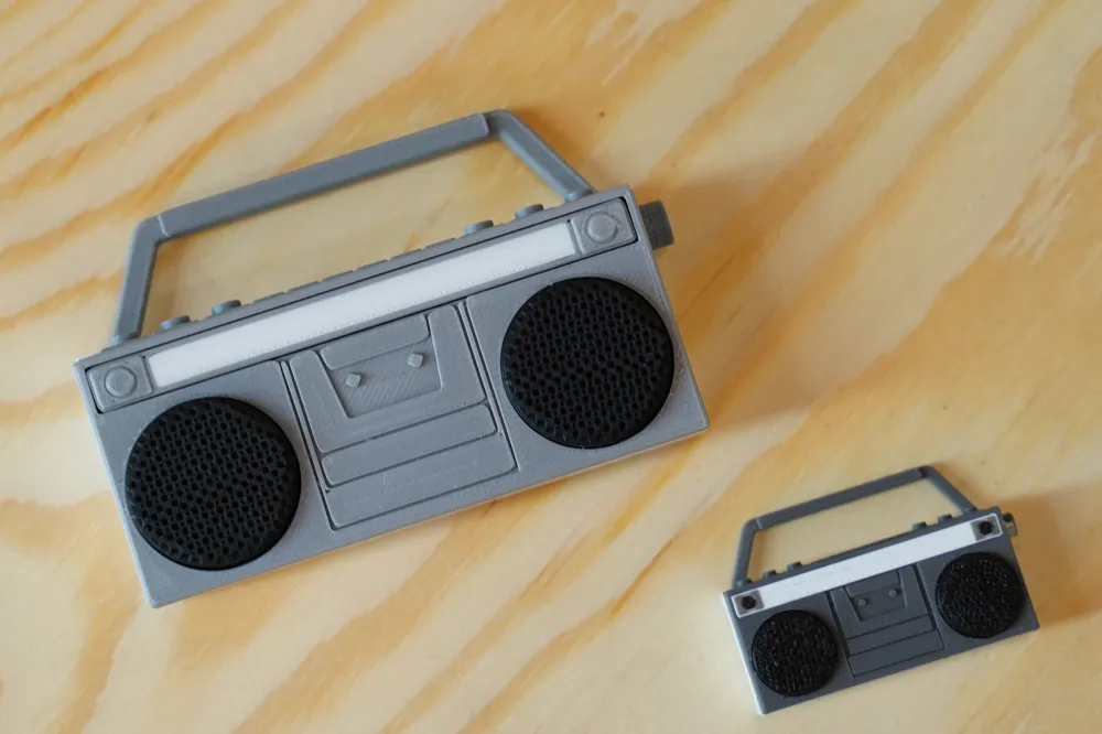 Retro Mini Boombox for Miniature Dollhouse by Printed a mini MakerWorld ...