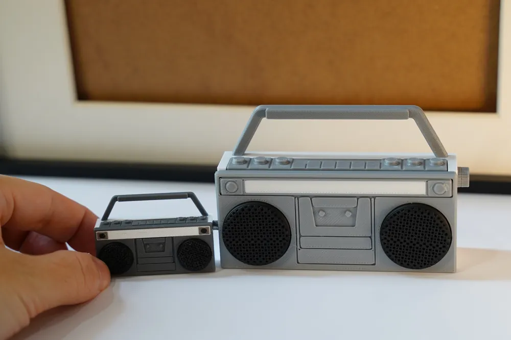 Retro Mini Boombox for Miniature Dollhouse by Printed a mini MakerWorld ...