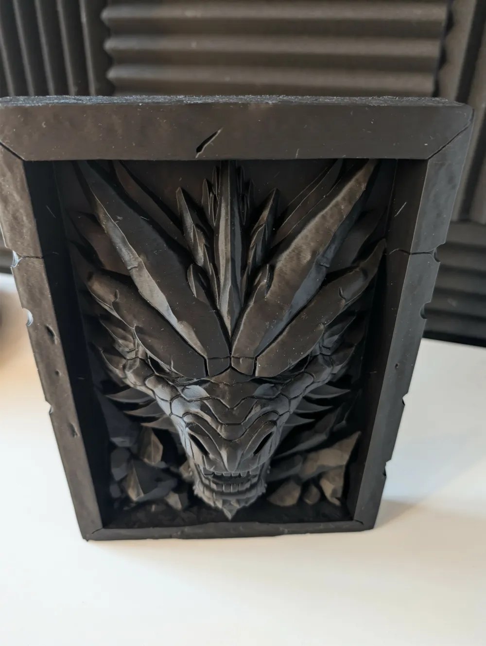 Stone Dragon | Epic Fantasy Bas-relief by orrca33 MakerWorld: Download ...