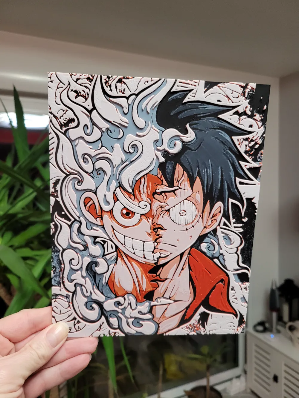 Luffy Nika - Half-Half - Gear5 - One Piece HF_CM - Free 3D Print Model ...