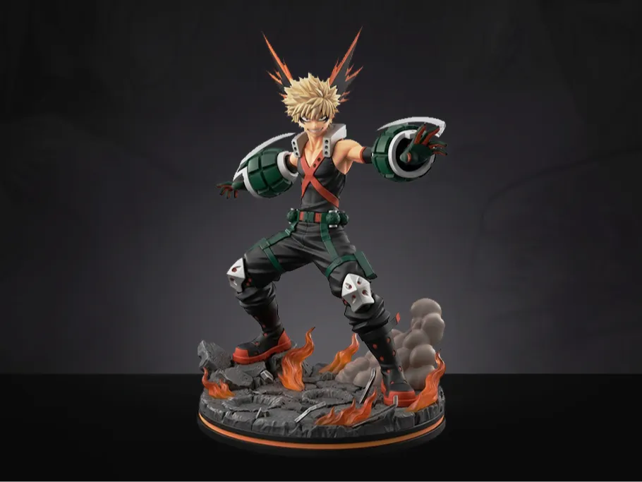 Bakugo - Action Figure 3D di My Hero Academia - Free 3D Print Model ...