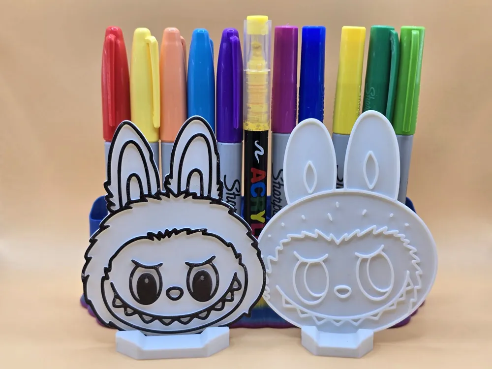 Labuba La Bu Bu La Boo Boo Heads Coloring by Merilno3D MakerWorld ...