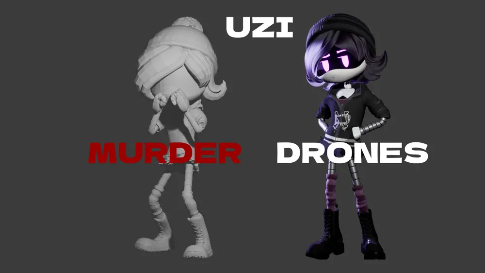 UZI-murder drones figurine by iditor.die.atom MakerWorld: Download Free ...