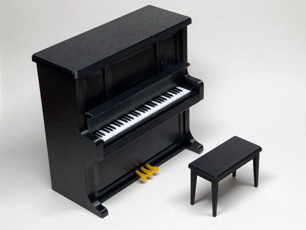 Piano bench, Matching K014, K015 kit piano by eyestudio MakerWorld: Download Free 3D Models