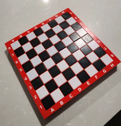 Chess Board - Print In Place w AMS Colors by douglas.mauro - MakerWorld