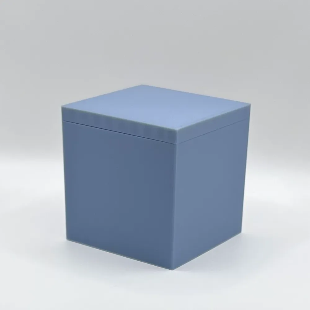 Simple cube box with lid - Free 3D Print Model - MakerWorld