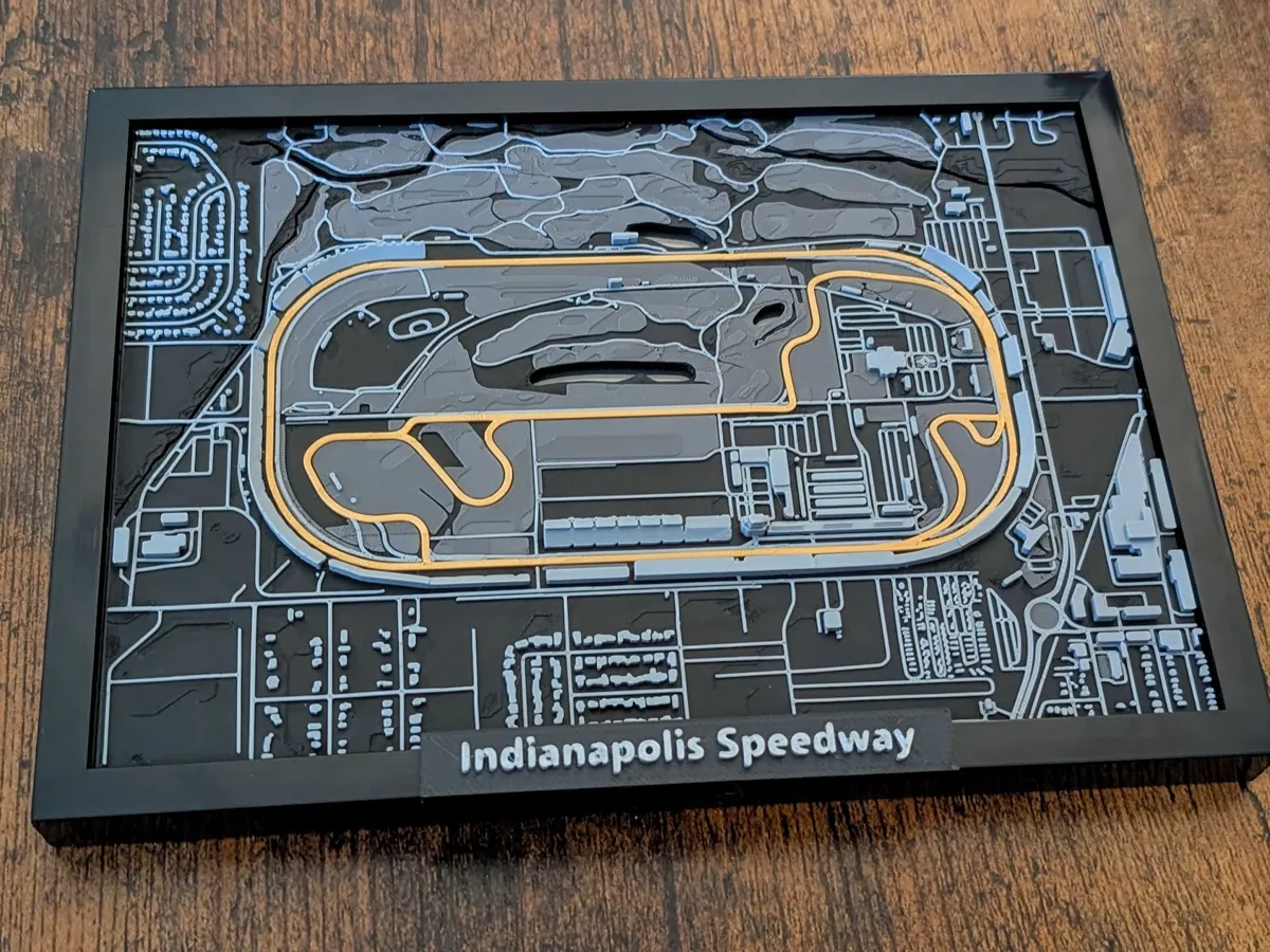 Indianapolis Speedway 3D Miniature - Free 3D Print Model - MakerWorld