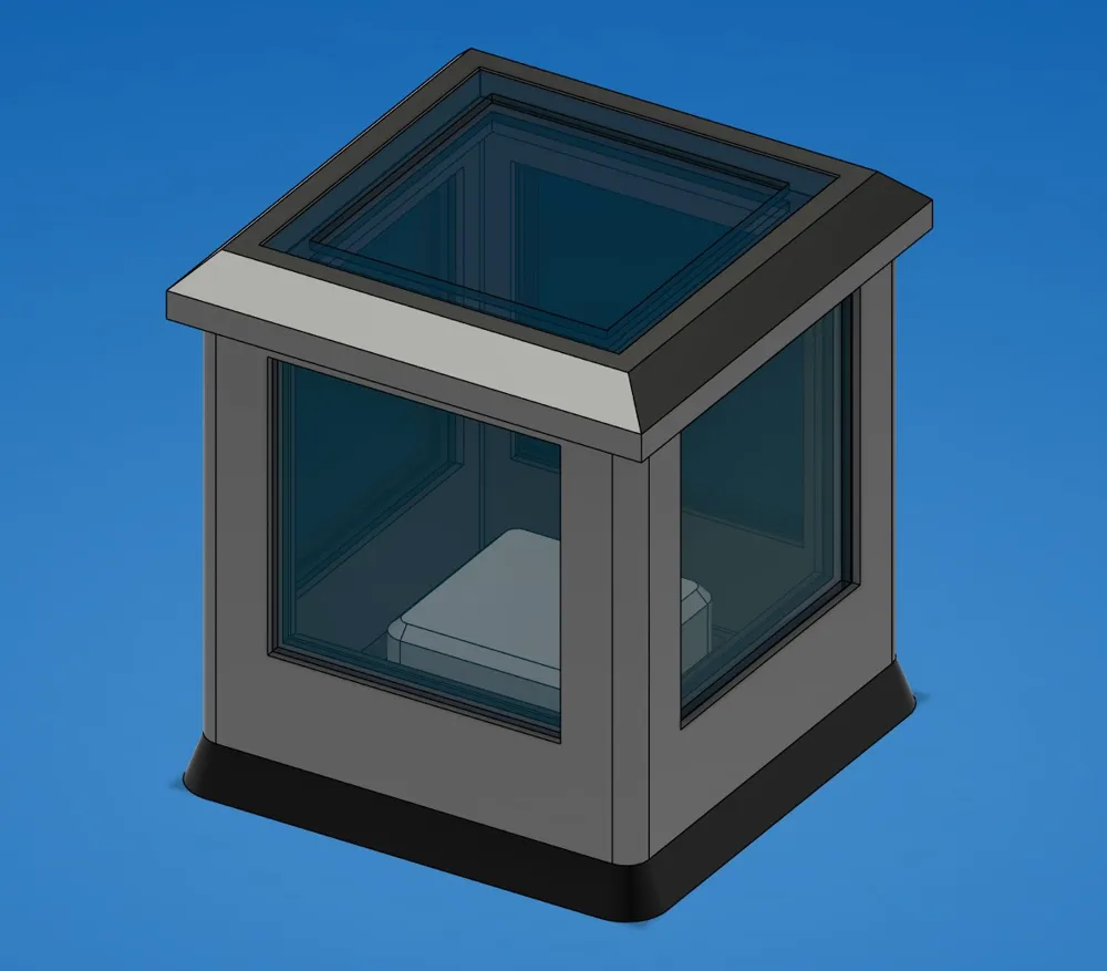 100mm x 100mm Lithophan-Box, quadratisches Puck-Licht – Kostenloses 3D ...