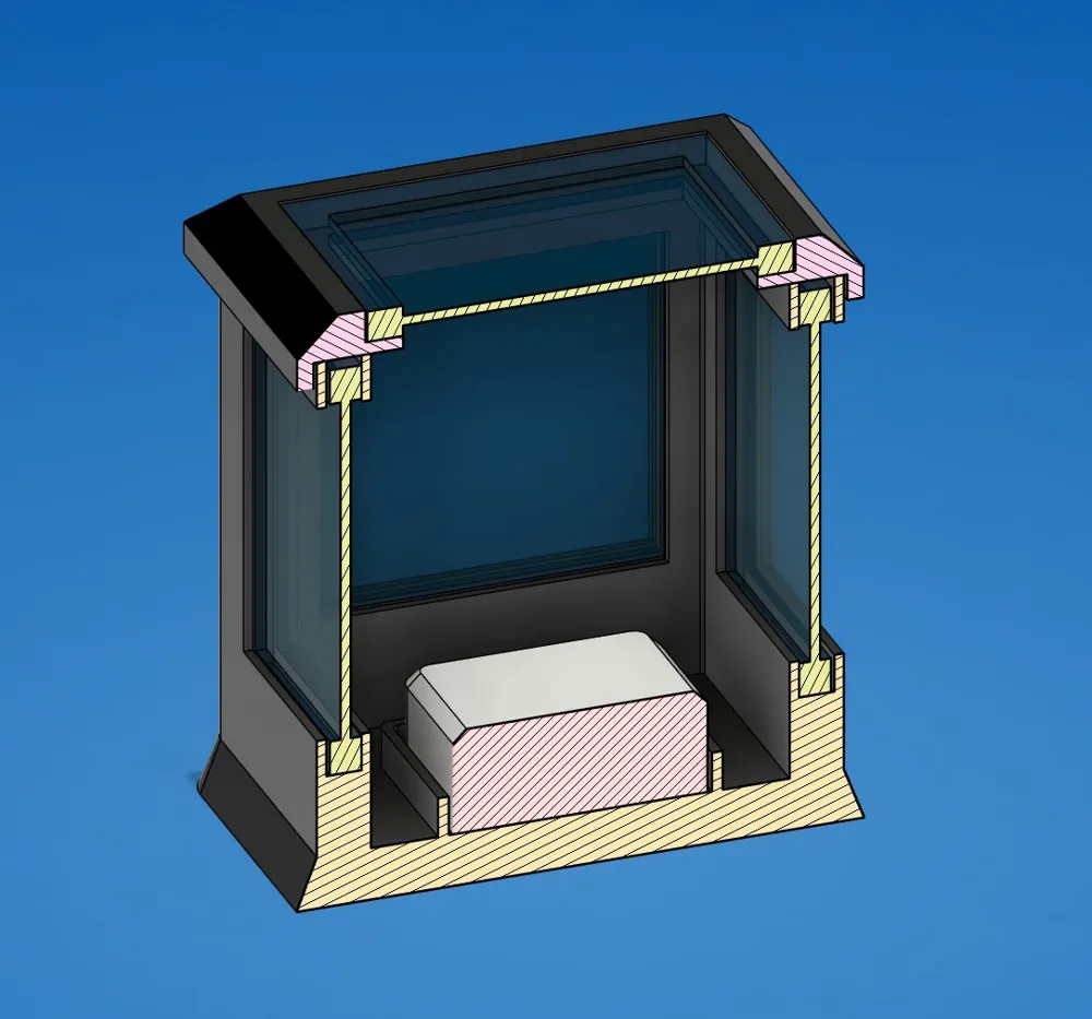 100mm x 100mm Lithophan-Box, quadratisches Puck-Licht – Kostenloses 3D ...