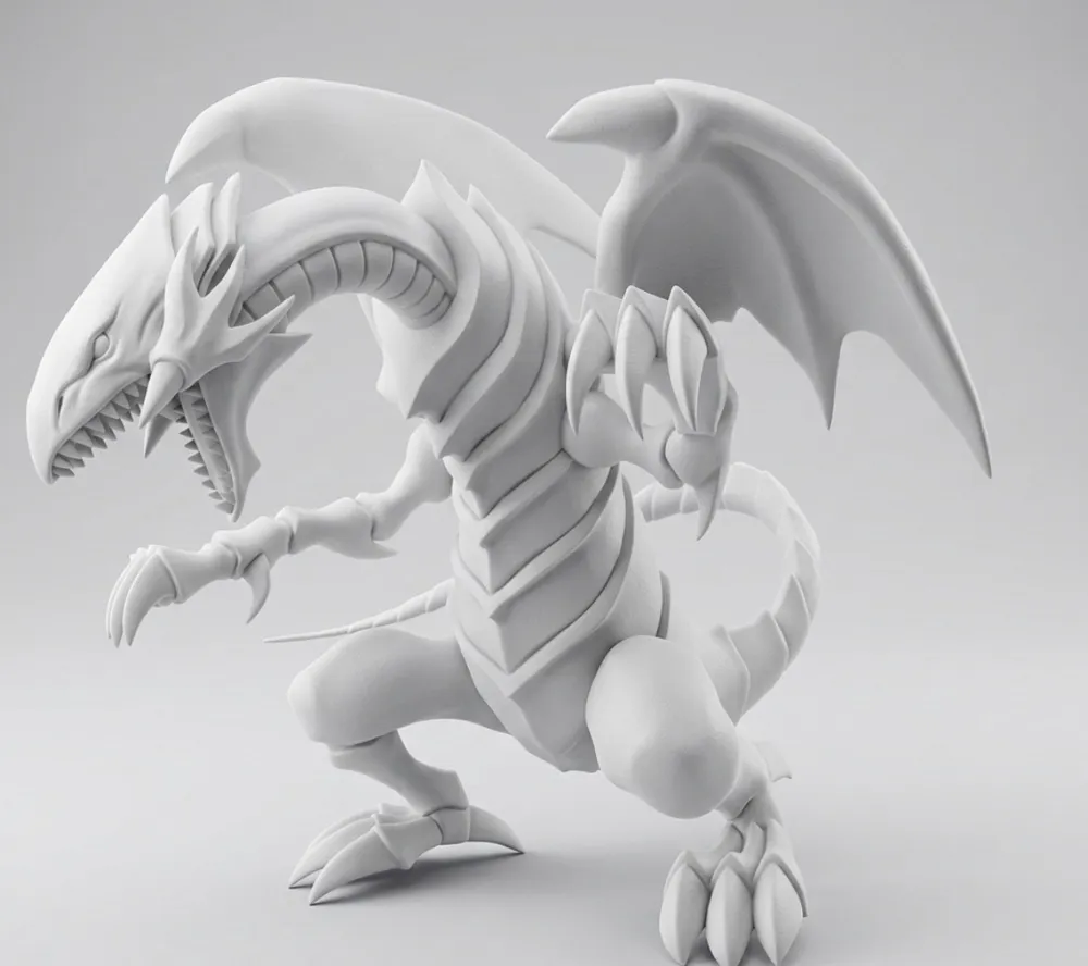 Blue Eyes White Dragon - Free 3D Print Model - MakerWorld