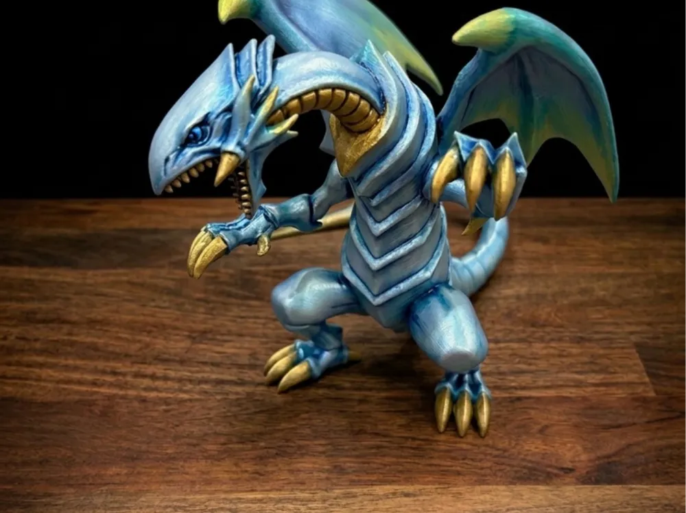 Blue Eyes White Dragon - Free 3D Print Model - MakerWorld