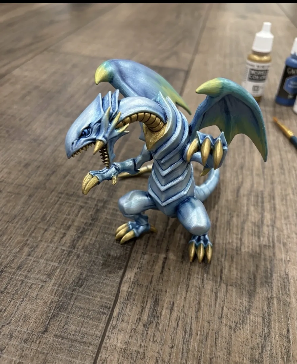 Blue Eyes White Dragon - Free 3D Print Model - MakerWorld