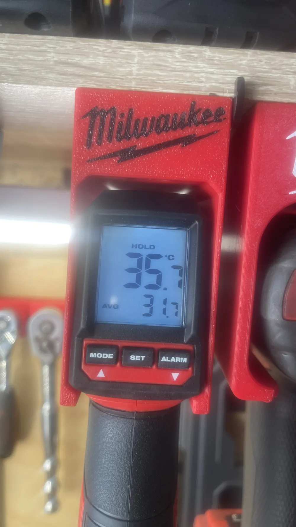 MILWAUKEE TEMP GUN HOLDER - Free 3D Print Model - MakerWorld
