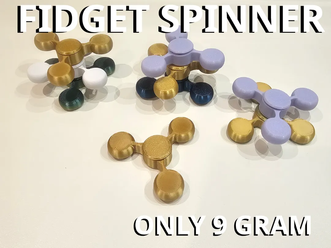 Mini Fidget Spinner | 9g Filament | 40 min Print - Free 3D Print Model ...