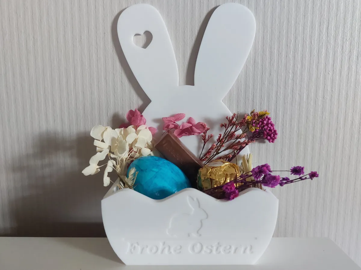 Easter Basket Happy Easter Gift Decoration - Free 3D Print Model ...