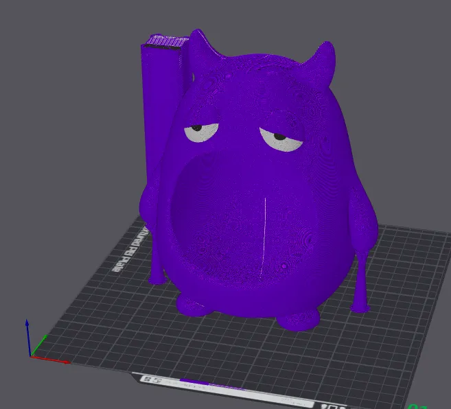 Blobbit the grumpy waste eater (AMS Ready) - Free 3D Print Model ...