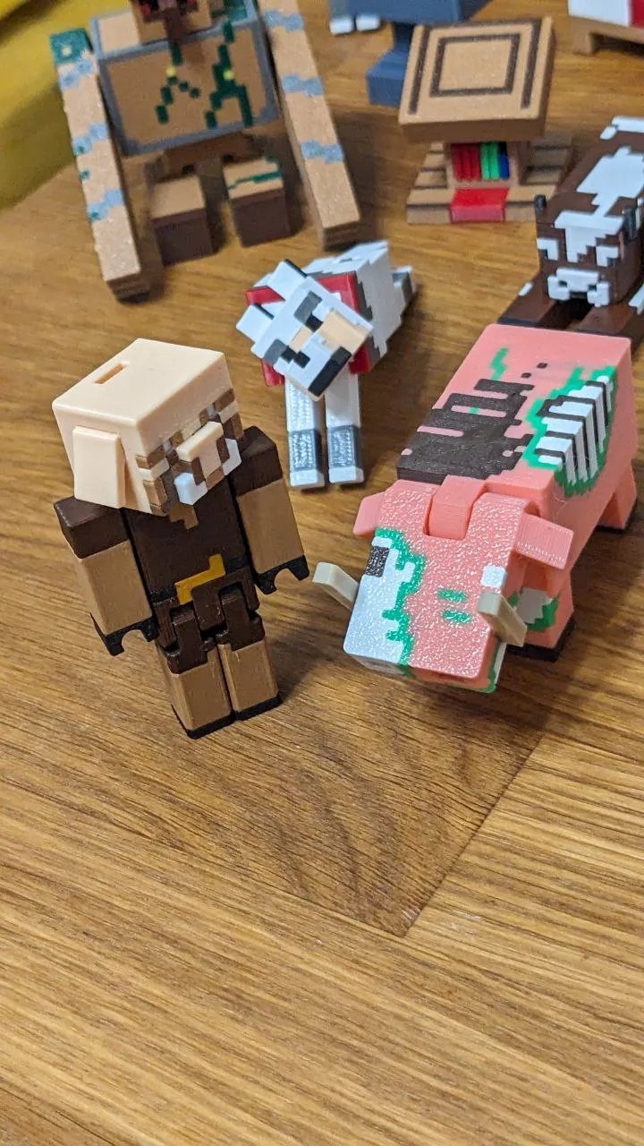 Minecraft Piglin Articulated by kirimba MakerWorld: Download Free 3D Models
