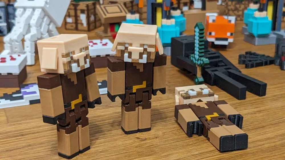Minecraft Piglin Articulated by kirimba MakerWorld: Download Free 3D Models