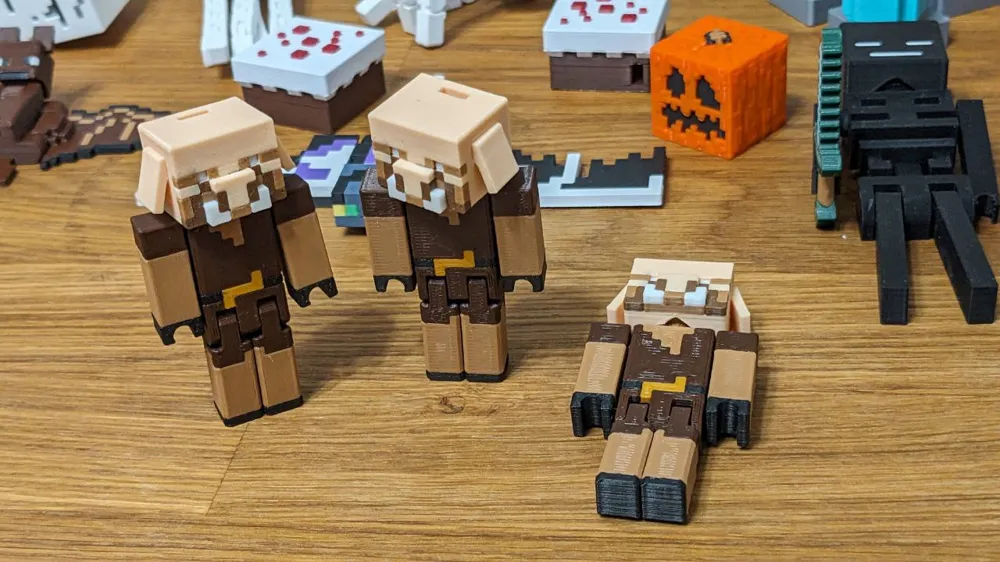 Minecraft Piglin Articulated by kirimba MakerWorld: Download Free 3D Models