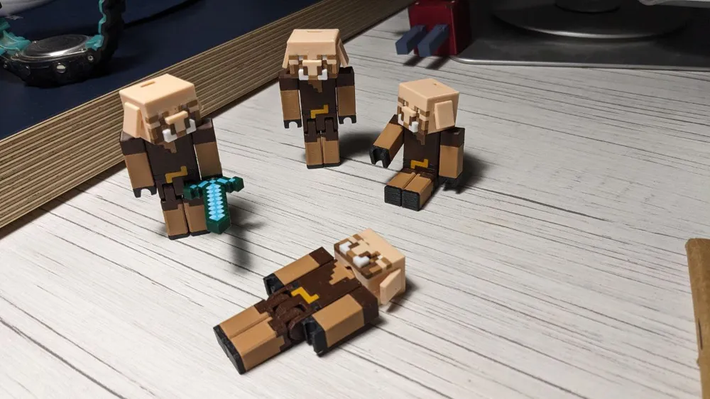 Minecraft Piglin Articulated by kirimba MakerWorld: Download Free 3D Models