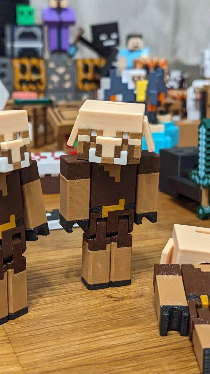 Minecraft Piglin Articulated by kirimba MakerWorld: Download Free 3D Models