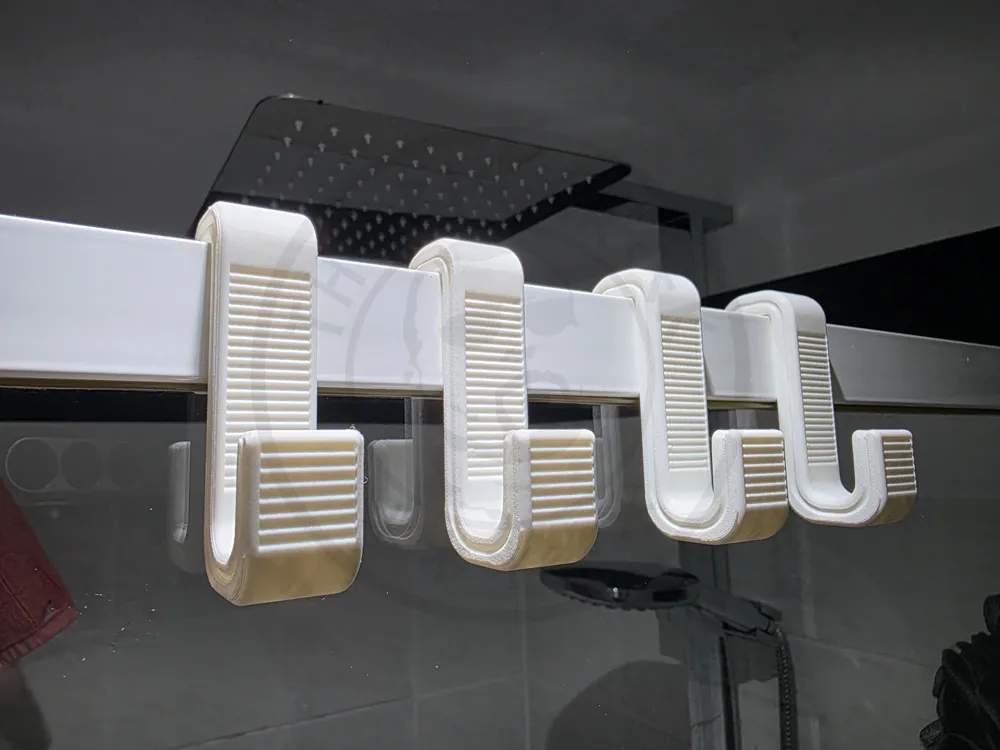 Adjustable Shower Hook – No Drilling, Parametric by The Big Greek ...