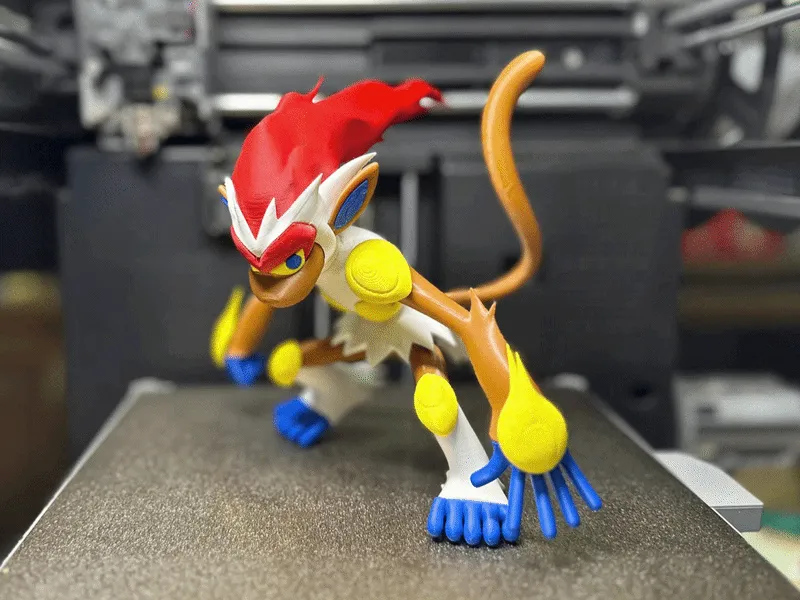 [Pokemon] Infernape - Fully disassemblable - Free 3D Print Model ...
