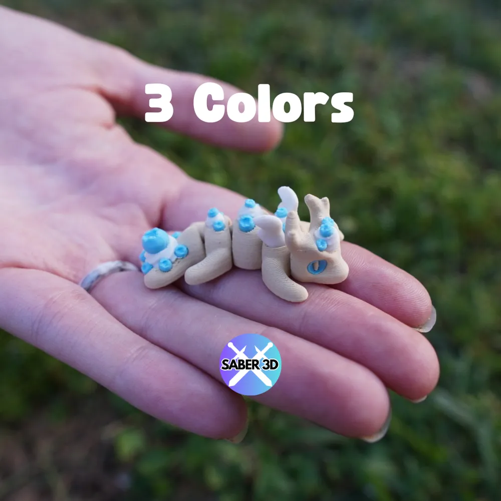 Mini Articulated Blueberry Dessert Dragon by Saber3D MakerWorld ...