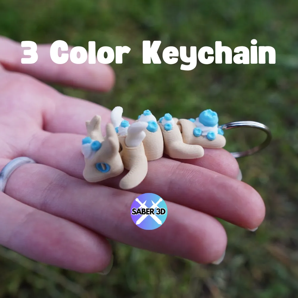 Mini Articulated Blueberry Dessert Dragon - Free 3D Print Model ...