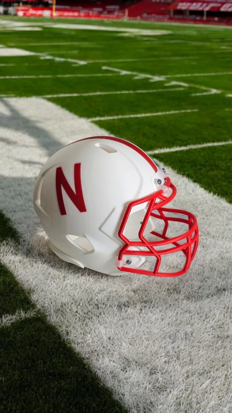 Nebraska Cornhuskers Football Helmet - Free 3D Print Model - MakerWorld