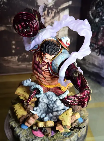 [Hand-painted] One Piece Luffy enraged by 脸红的鳄鱼 MakerWorld: Download ...