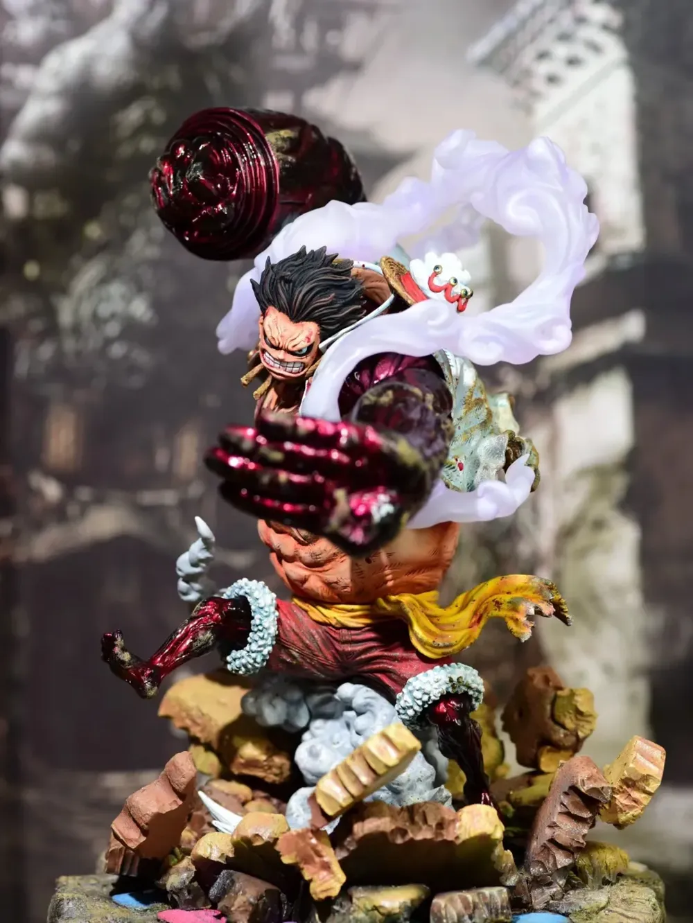 [Hand-painted] One Piece Luffy enraged - Free 3D Print Model - MakerWorld