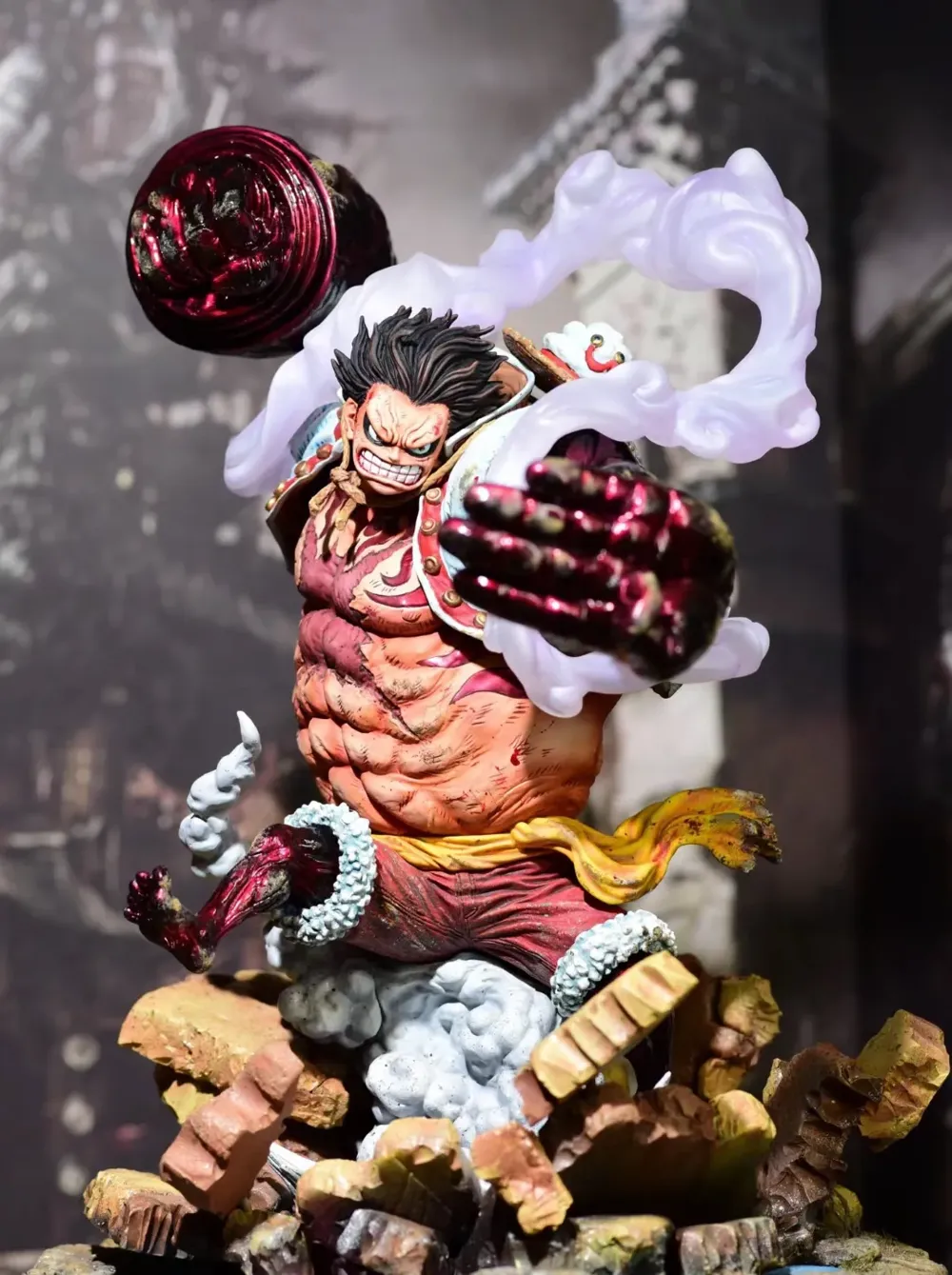 [Hand-painted] One Piece Luffy enraged - Free 3D Print Model - MakerWorld
