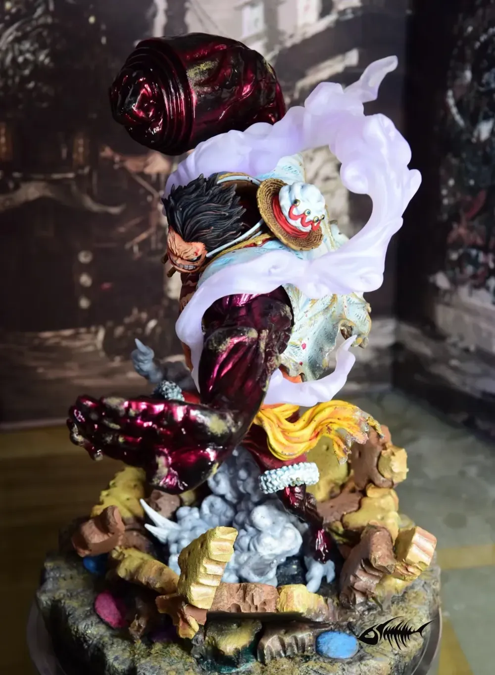 [Hand-painted] One Piece Luffy enraged - Free 3D Print Model - MakerWorld